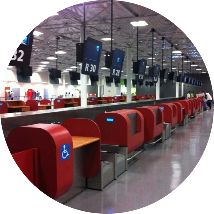 Sistema Check-in Consegna Bagagli Passeggeri Aeroporto | Cassioli
