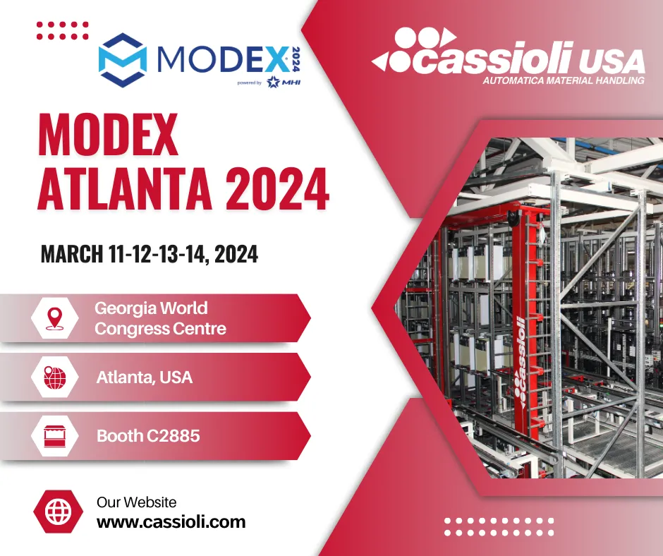 Cassioli is waiting for you in Atlanta, USA, at Modex 2024 - Cassioli