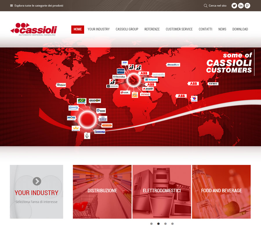 Online il nuovo sito italiano di CASSIOLI - Cassioli
